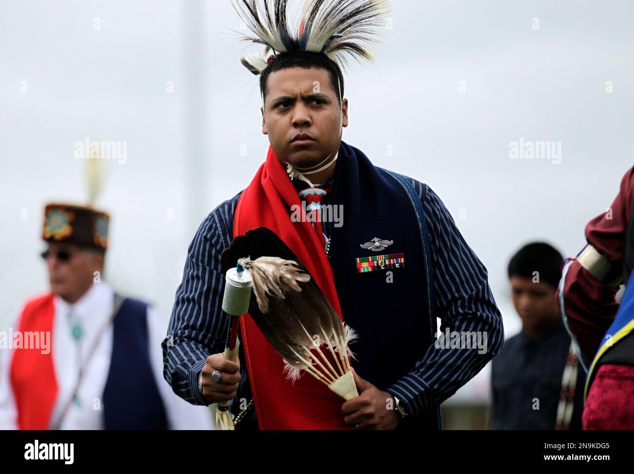 Navy Hospital Corpsman Third Class Kevin Zotigh, of the Kiowa tribe ...