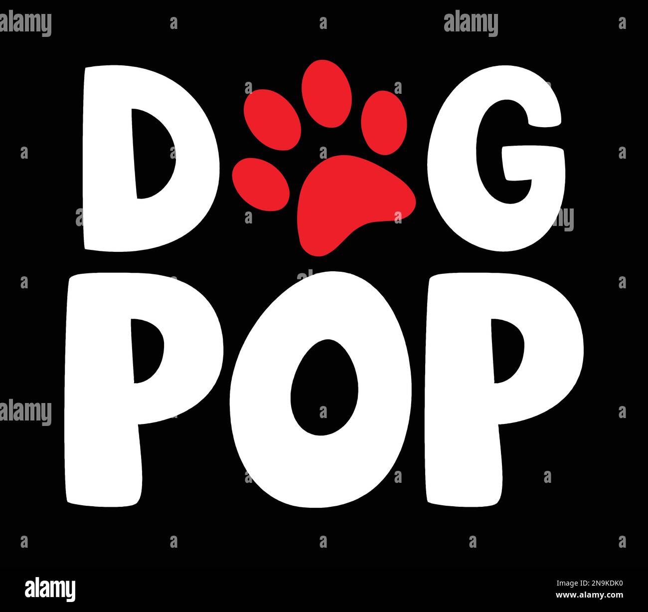 Dog typography design hi-res stock photography and images - Alamy