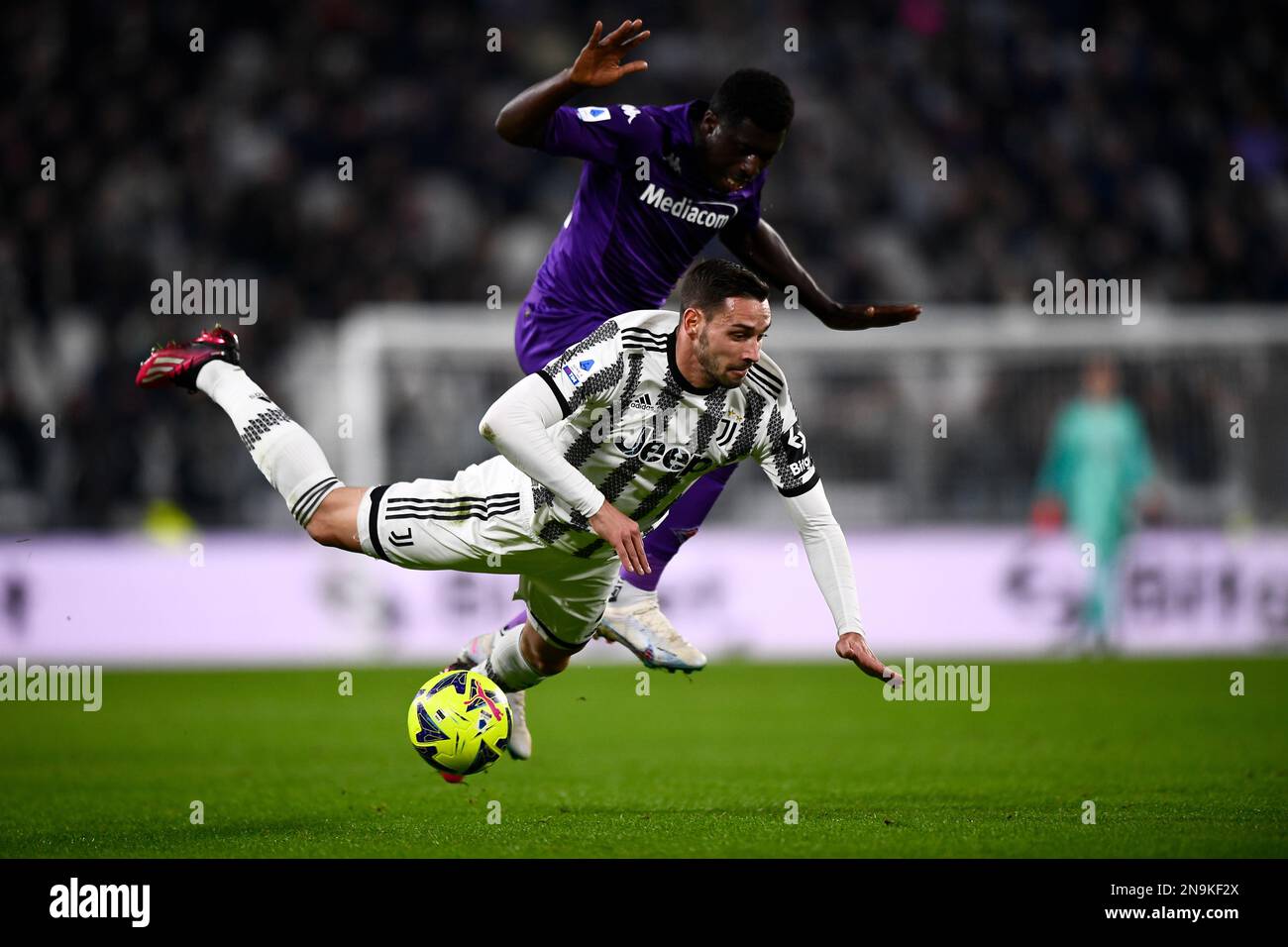 Turin, Italy. 12 February 2023. Mattia De Sciglio of Juventus FC ...