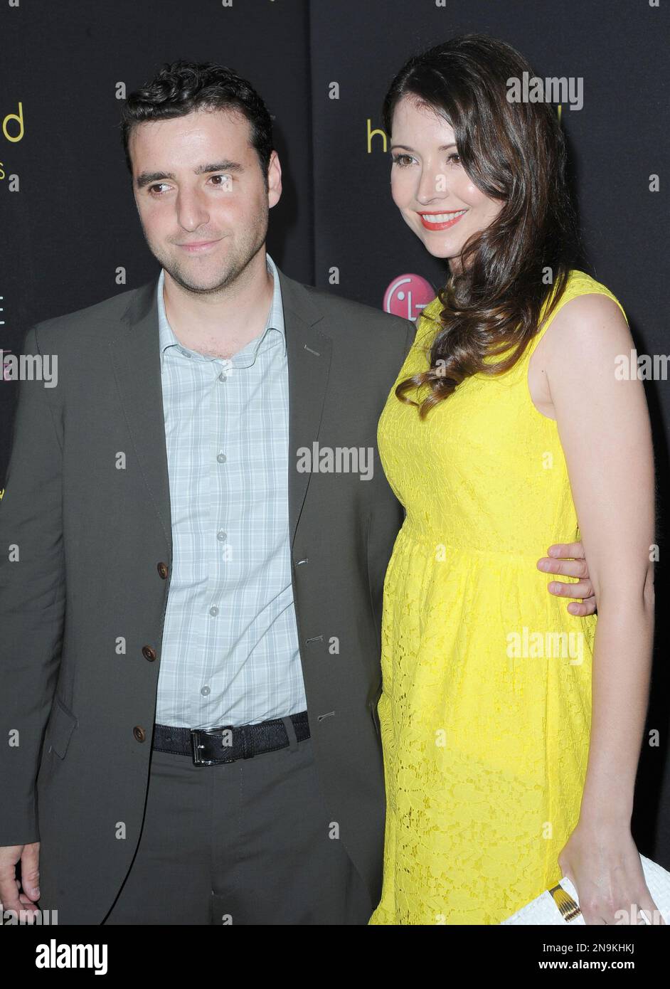 David Krumholtz, at right, and Vanessa Britting arrive at the Young ...