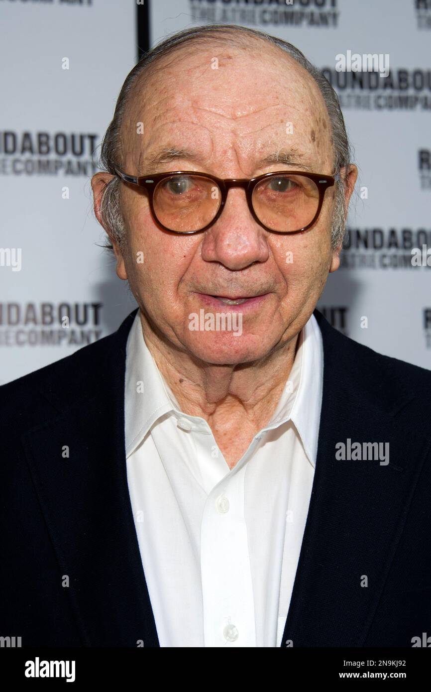Neil Simon attends the opening night performance of the Broadway play ...