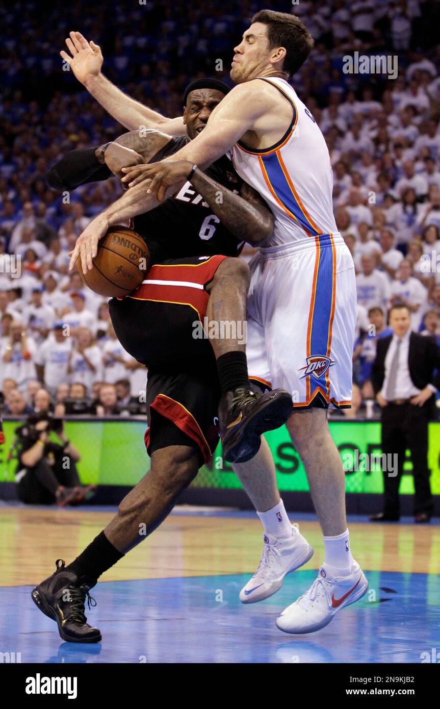 Oklahoma City Thunder Power Forward Nick Collison 4 Fouls Miami Heat