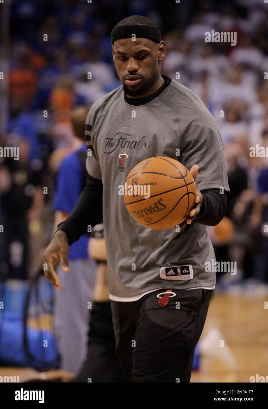 Miami Heat small forward LeBron James at Game 2 of the NBA finals ...