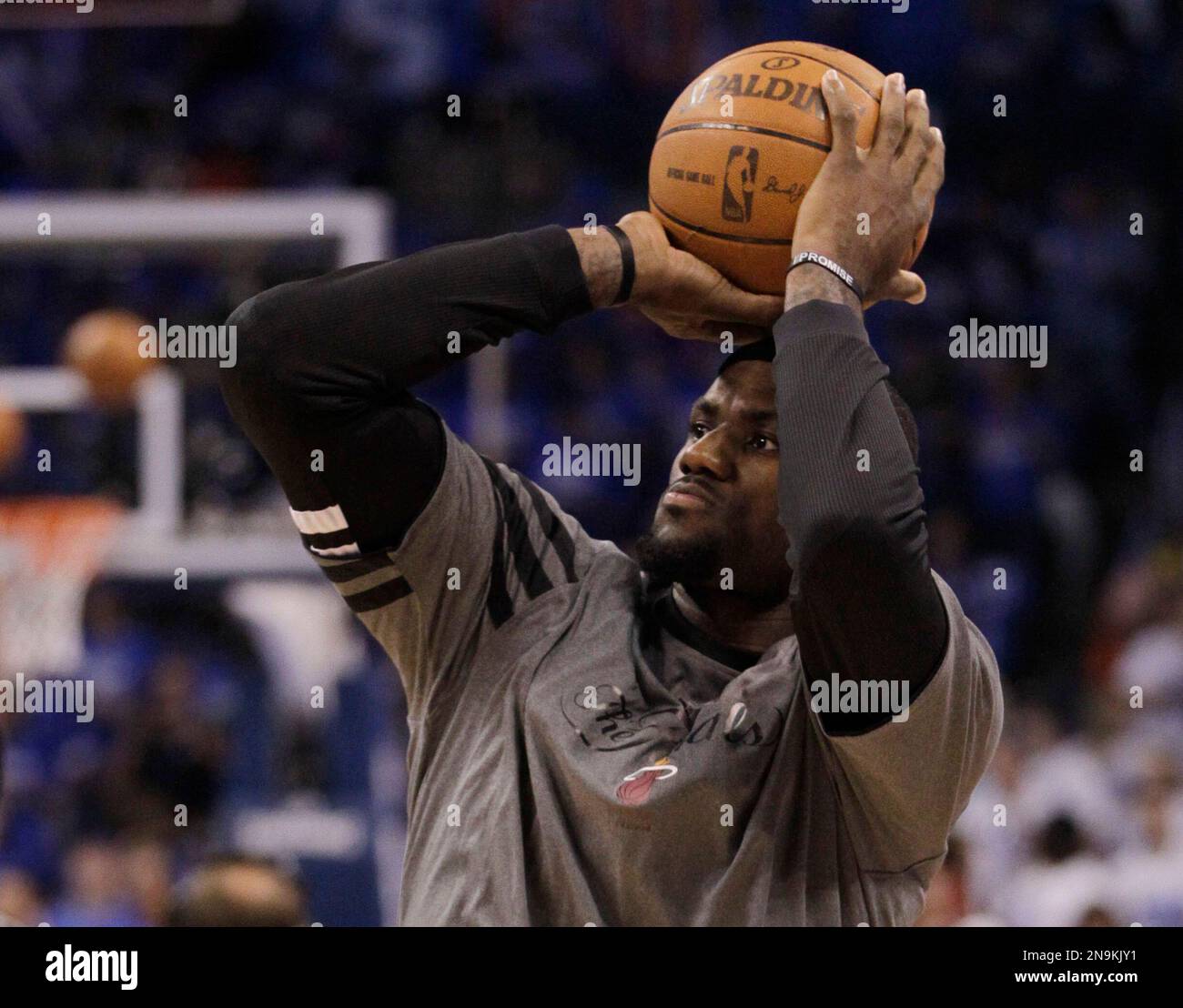 Miami Heat small forward LeBron James at Game 2 of the NBA finals ...