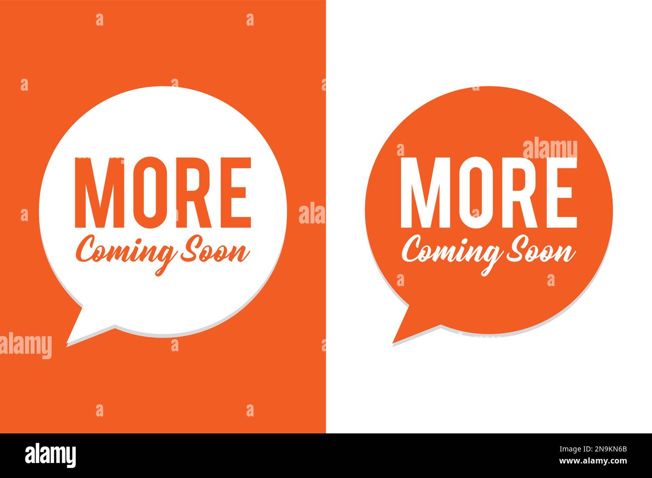 More Coming Soon vector illustration on Orange and White background ...
