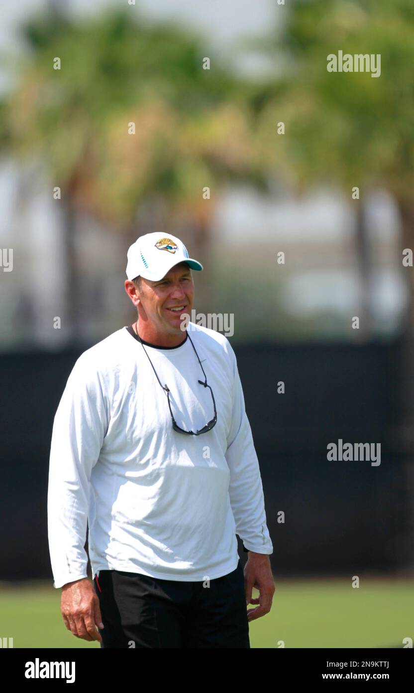 Jacksonville Jaguars head coach Mike Mularkey directs his team during ...