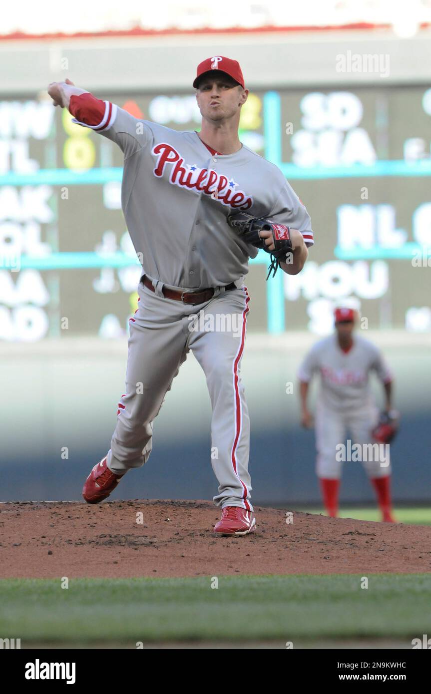 Philadelphia Phillies pitcher Kyle Kendrick is shown during a baseball ...