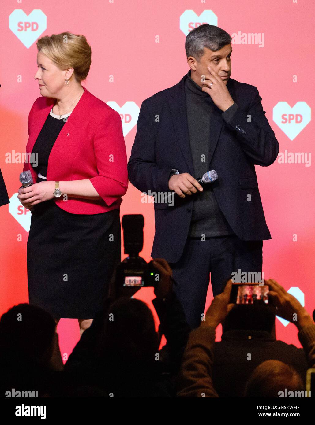 12 February 2023, Berlin: Franziska Giffey (SPD), governing mayor of ...