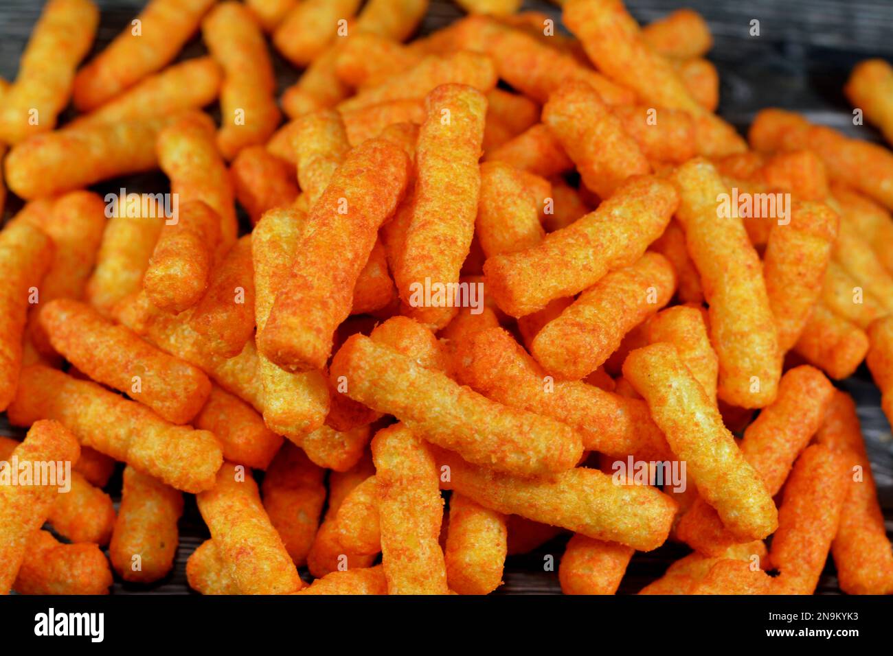 Enriched corn meal that contain flavors and milk ingredients with oil ...