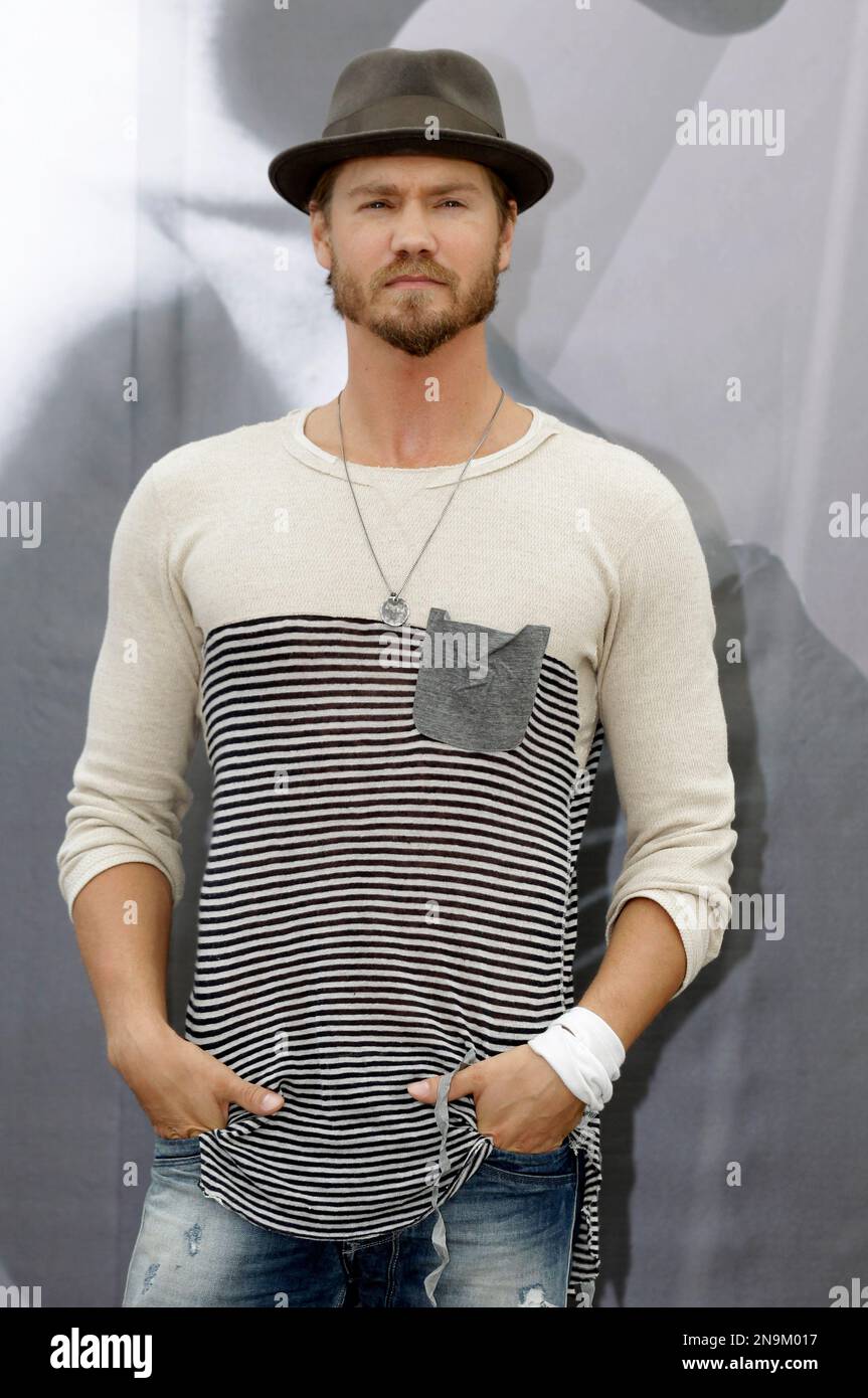 US actor Chad Michael Murray poses during a photocall at the 2012 Monte ...