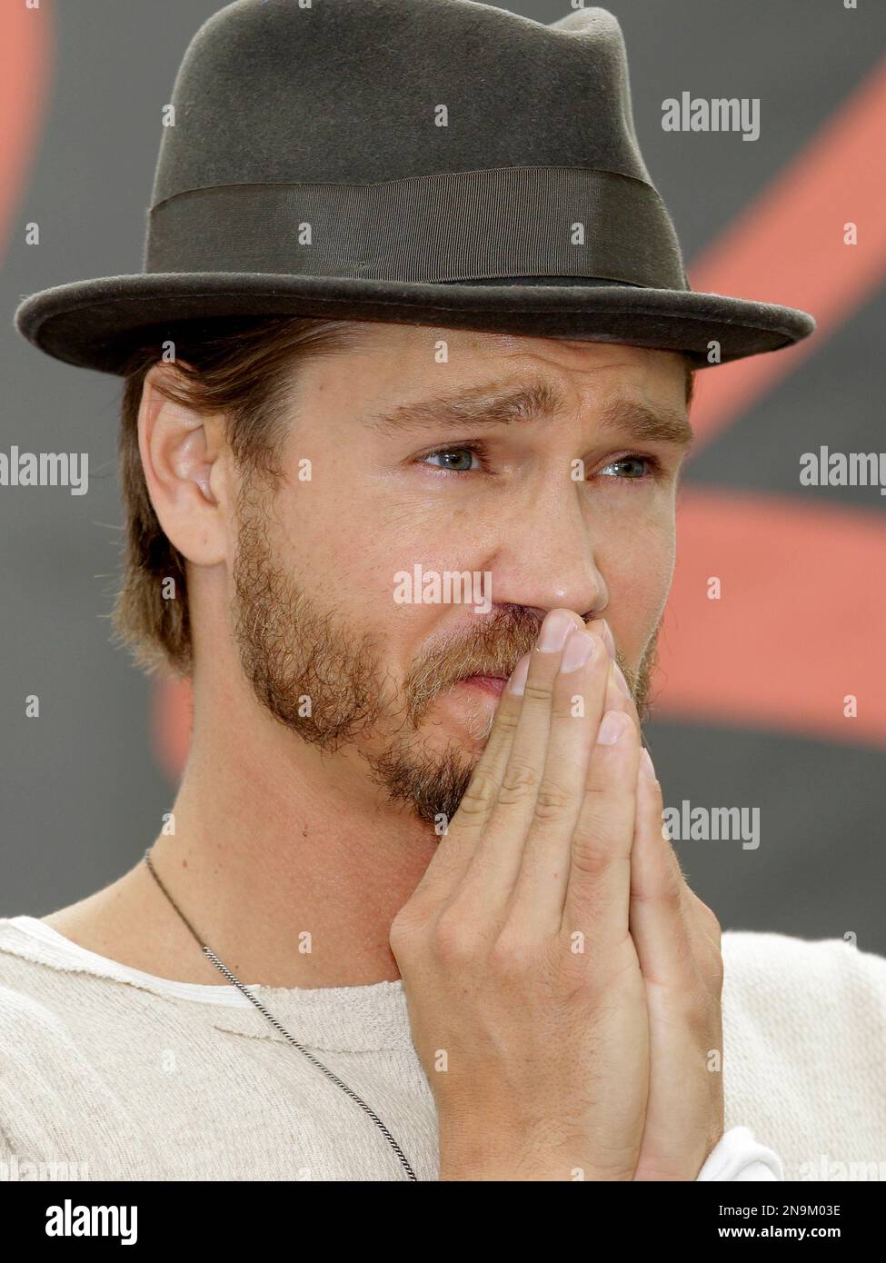 US actor Chad Michael Murray poses during a photocall at the 2012 Monte ...