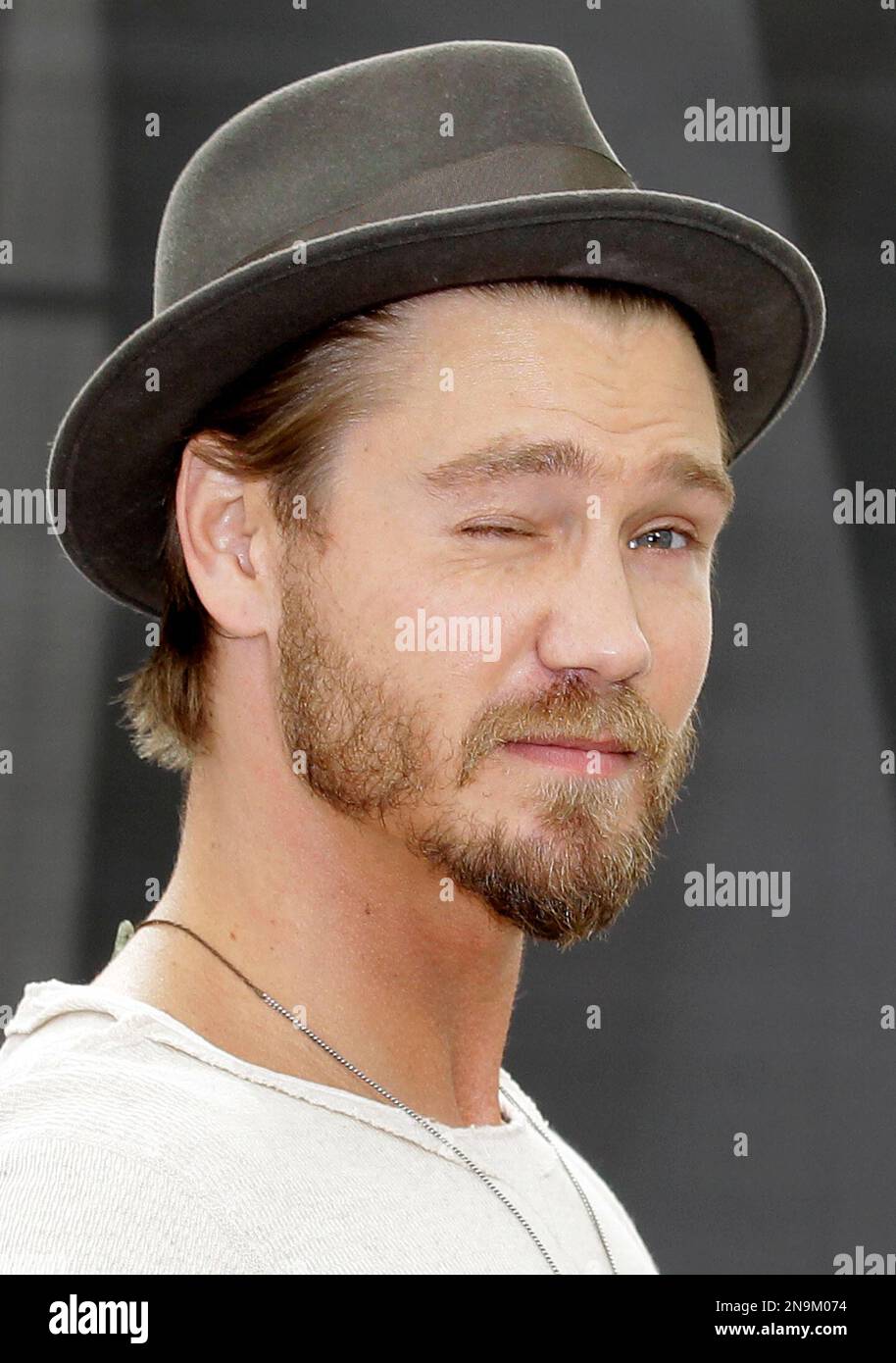 US actor Chad Michael Murray poses during a photocall at the 2012 Monte ...
