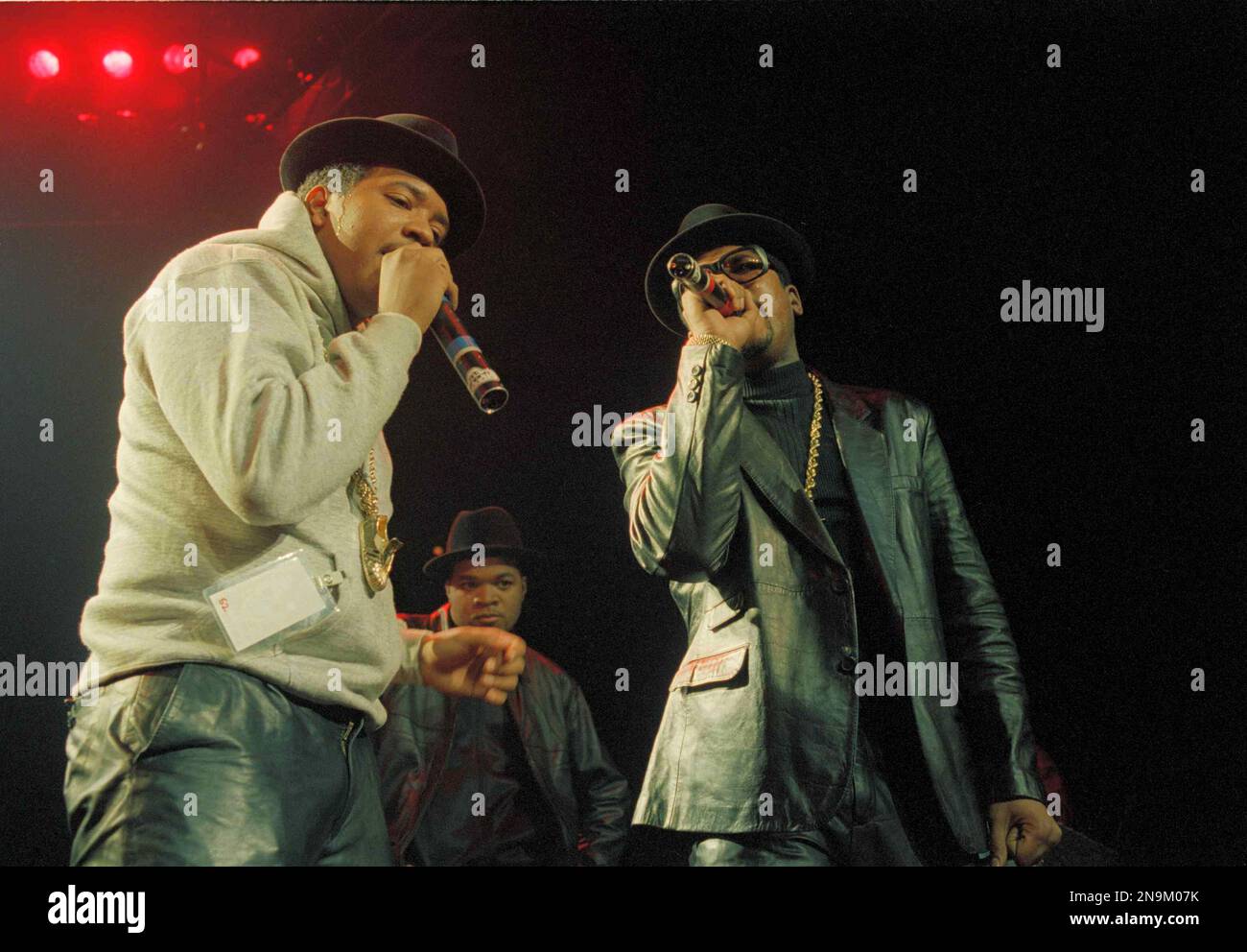 Rap group Run-DMC is shown during their concert in New York's Madison ...