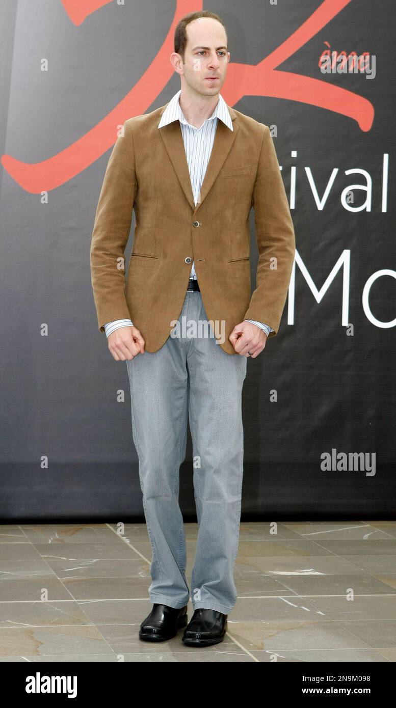 Canadian actor Ernie Grunwald poses during a photocall at the 2012 ...