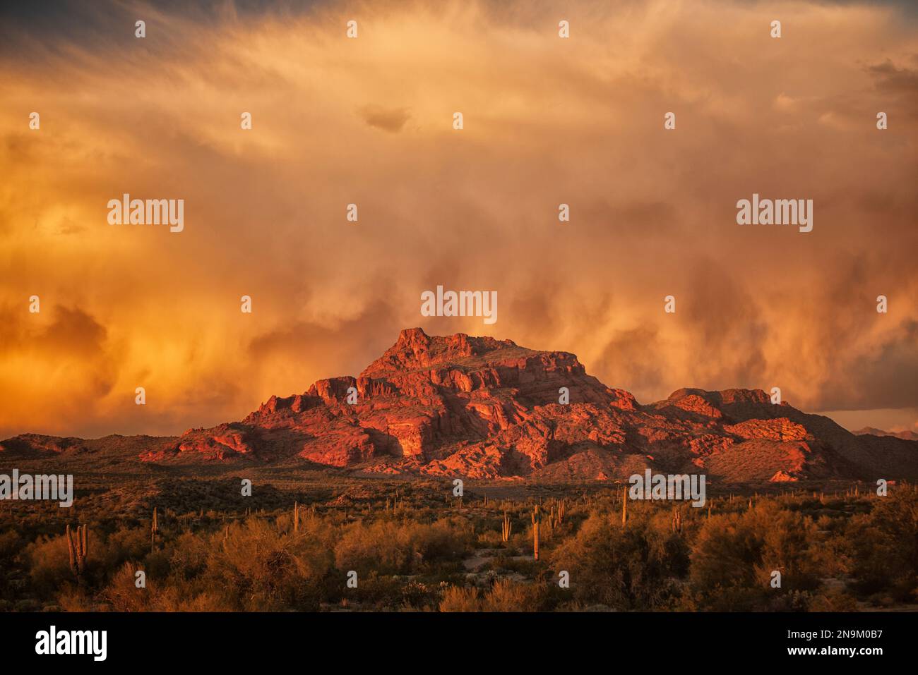 Red Mountain Pima Maricopa Indian Reservation Mesa Arizona Stock Photo ...