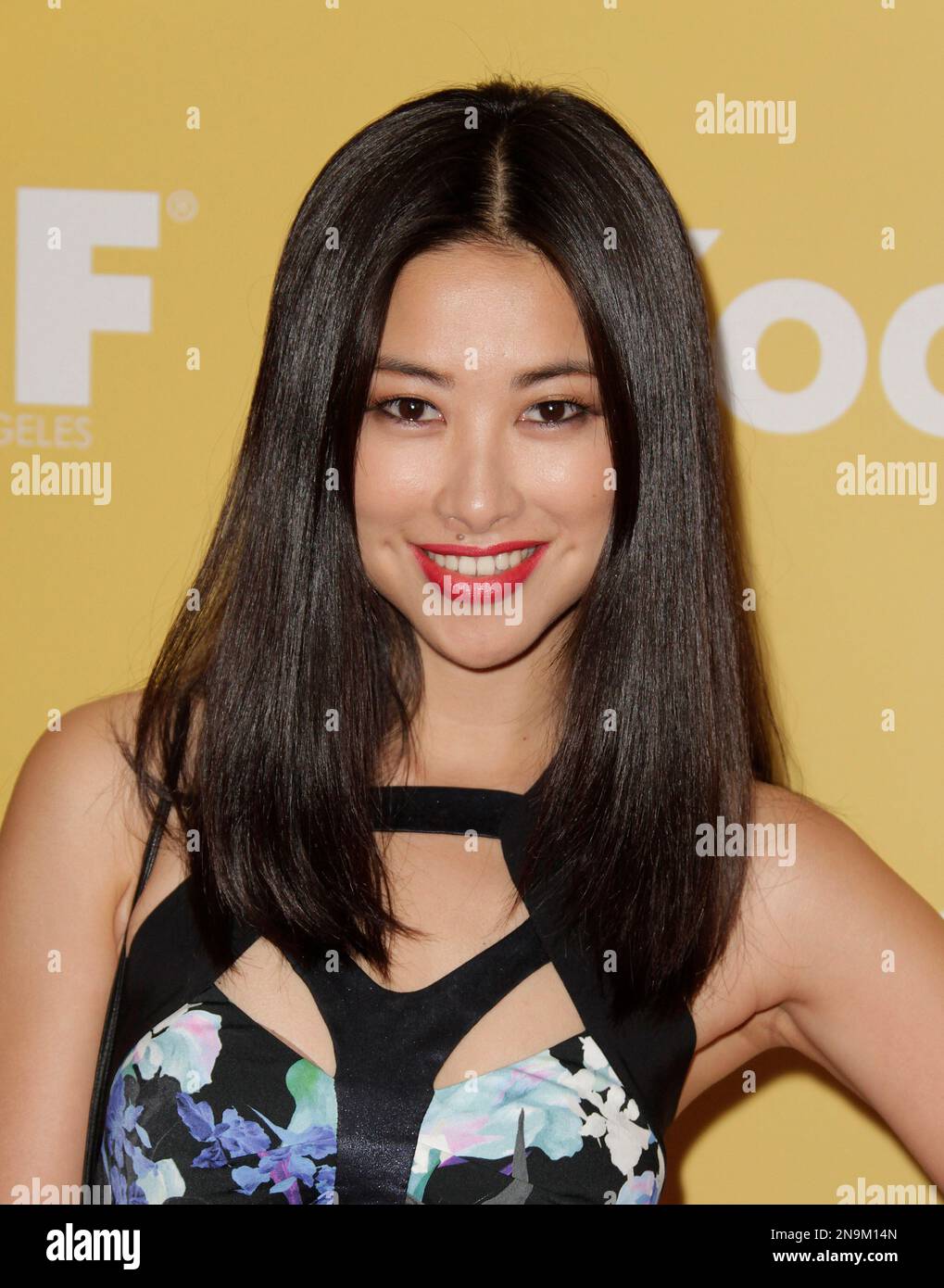 Actress Zhu Zhu arrives at the Women In Film Crystal + Lucy Awards at ...