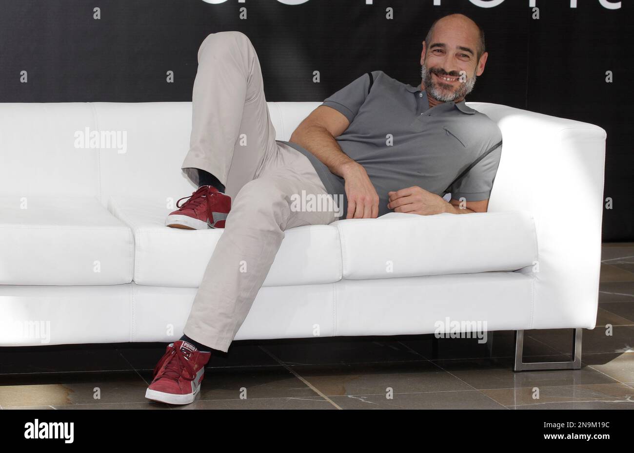 French American actor and director Jean Marc Barr poses during a ...