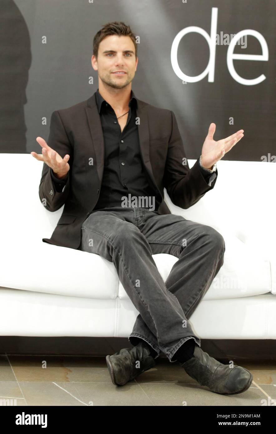 US actor Colin Egglesfield poses during a photocall at the 2012 Monte ...