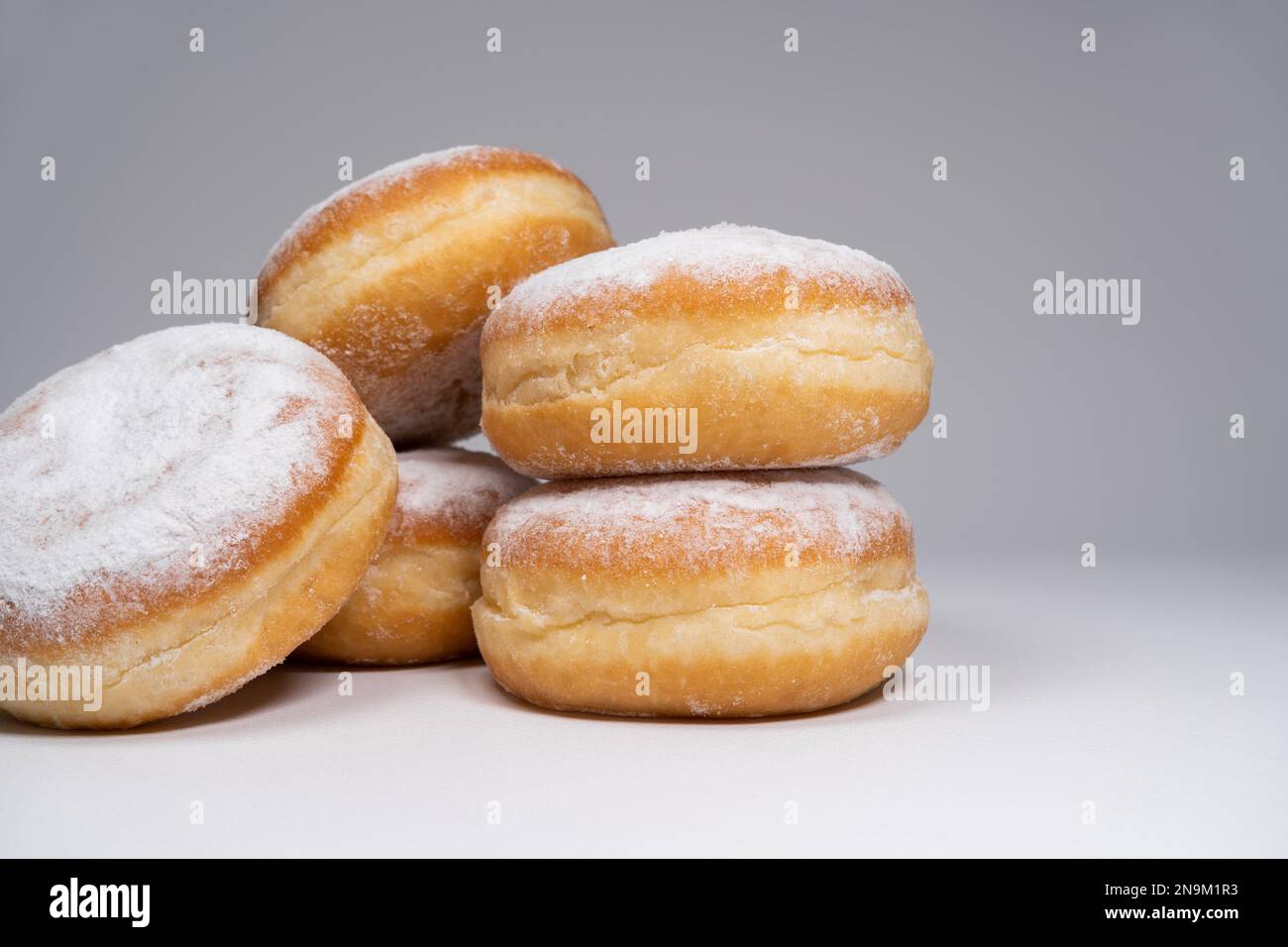 Polish pączki deep-fried doughnuts. Celebrating Fat Thursday Tłusty ...