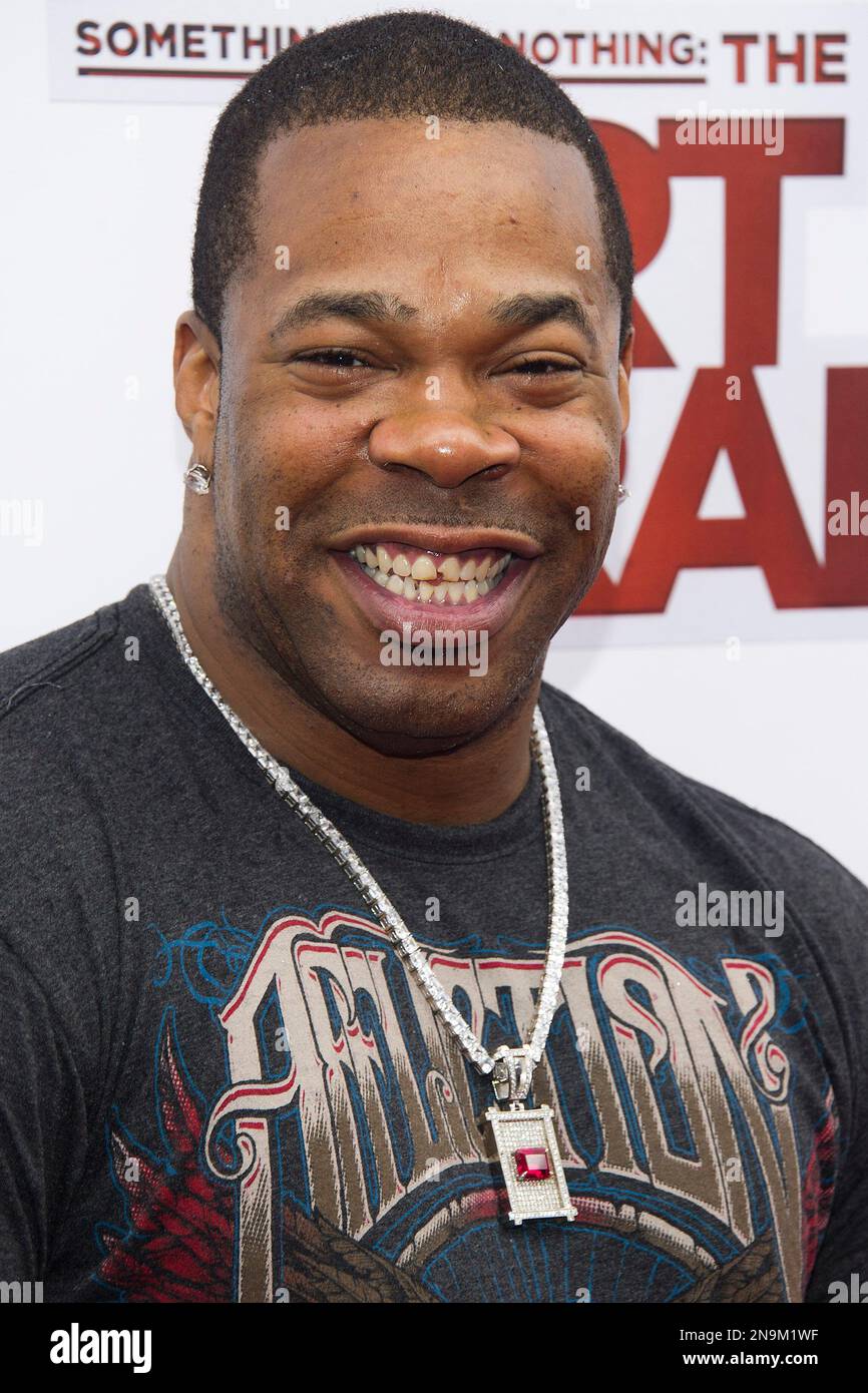 Busta Rhymes attends the "Something from Nothing: The Art of Rap ...