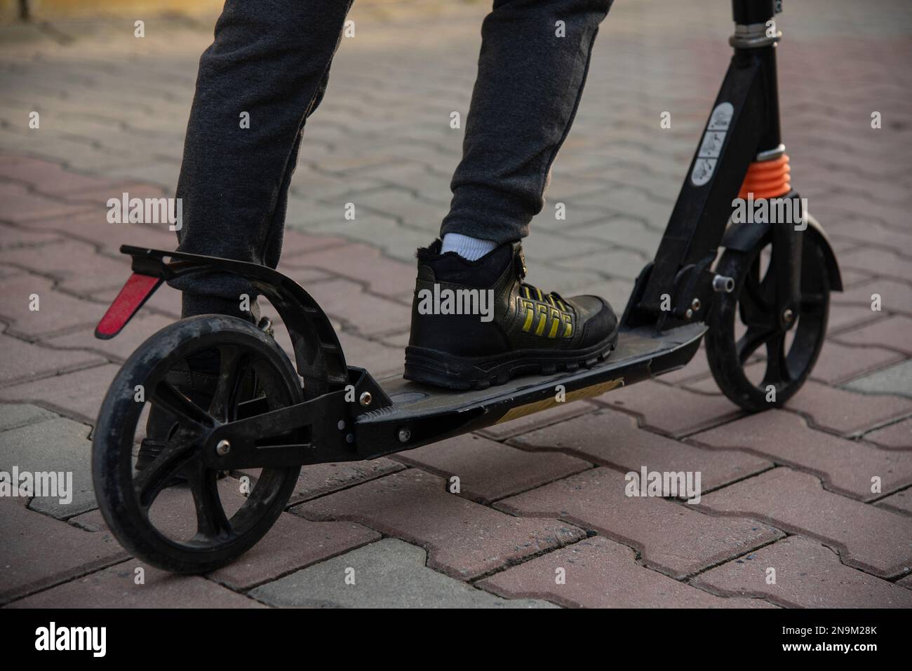 Teenager scooter bike hi-res stock photography and images - Alamy