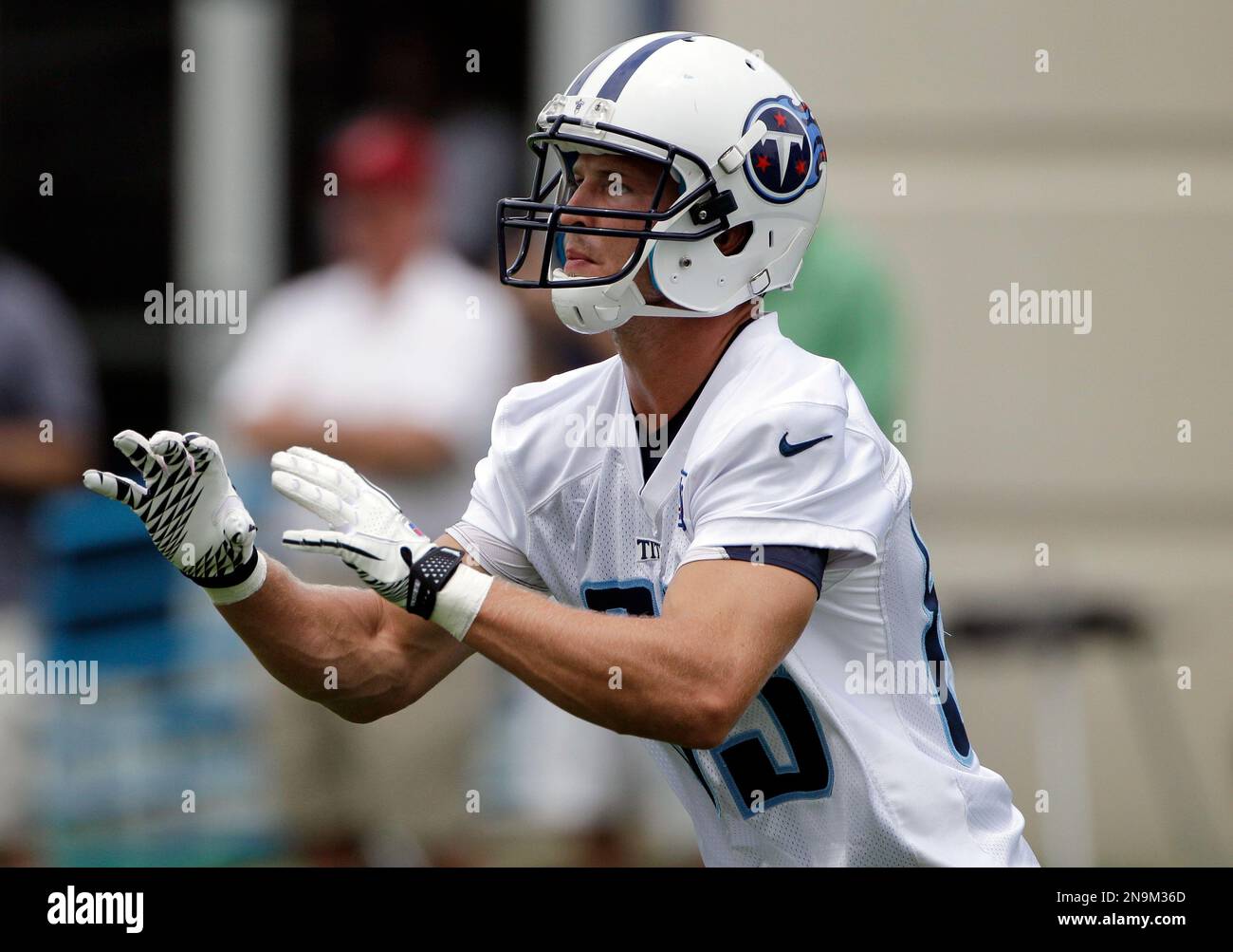 Tennessee Titans wide receiver Marc Mariani takes part in a drill ...