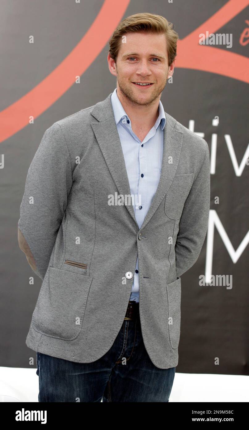 Irish actor Allen Leech poses during a photocall at the 2012 Monte ...