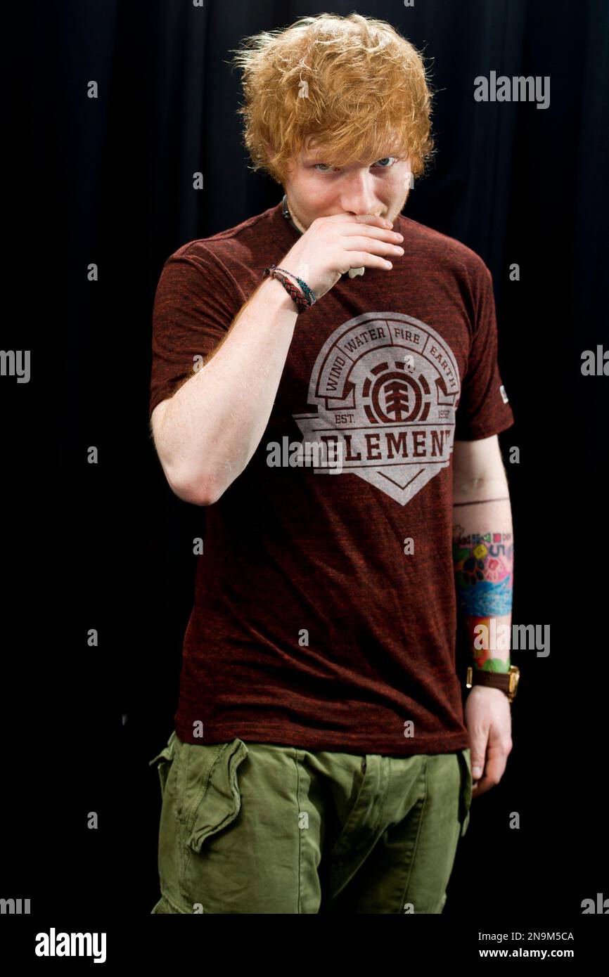 Ed Sheeran poses for a portrait on Monday, June 11, 2012 in New York ...