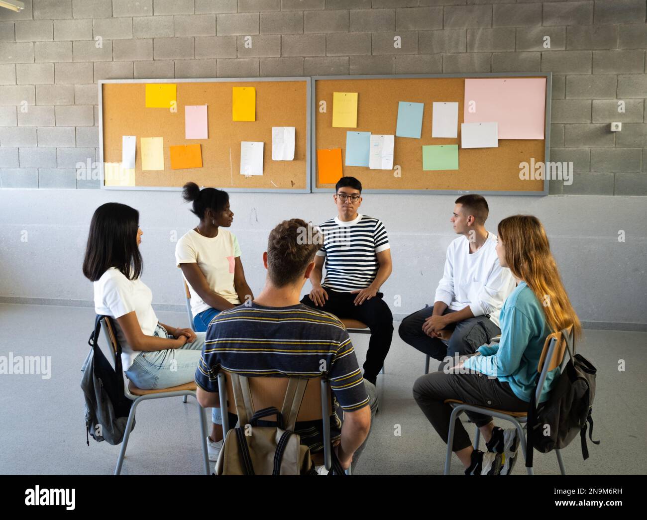 Students Sitting In A Circle