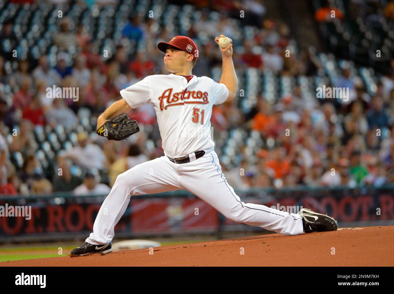 Houston Astros starting pitcher Wandy Rodriguez during the first inning ...