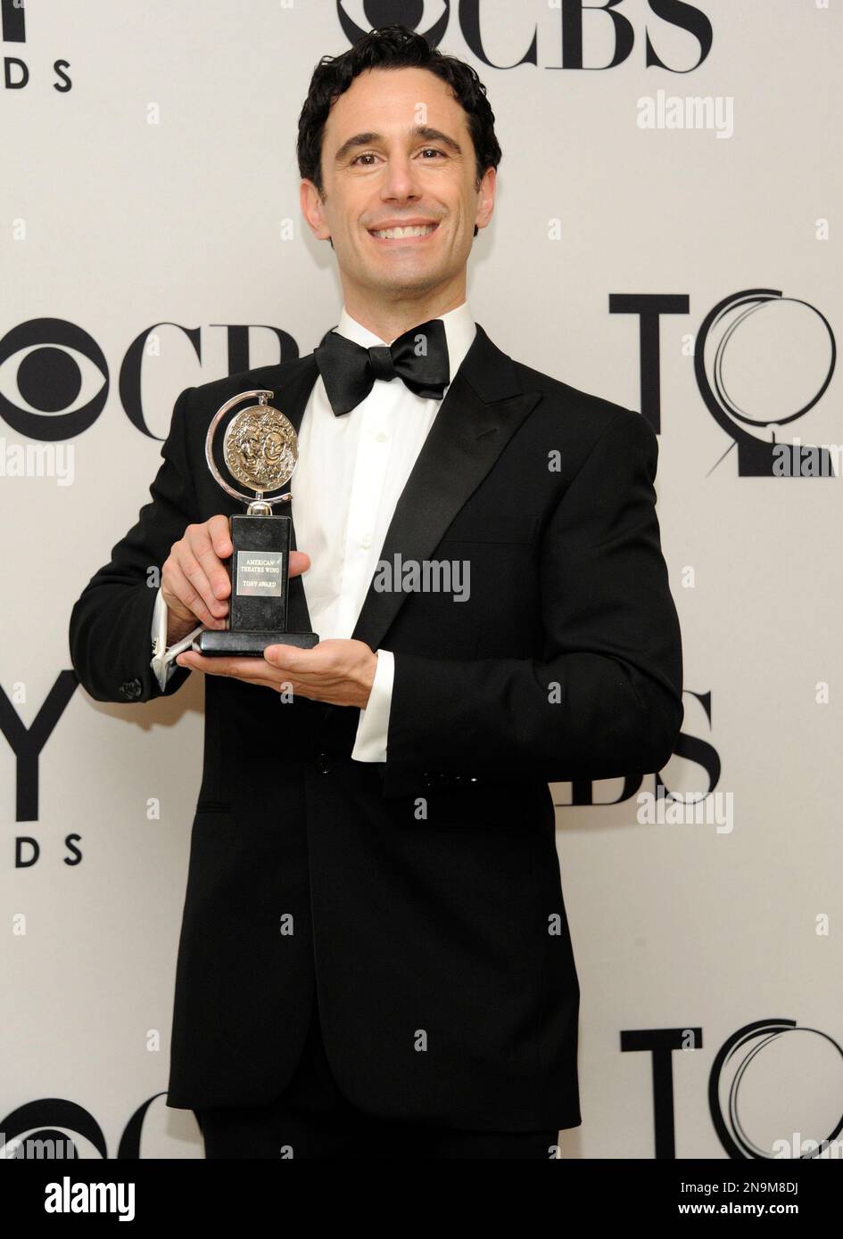 Christopher Gattelli poses with is Tony at the 66th Annual Tony Awards ...