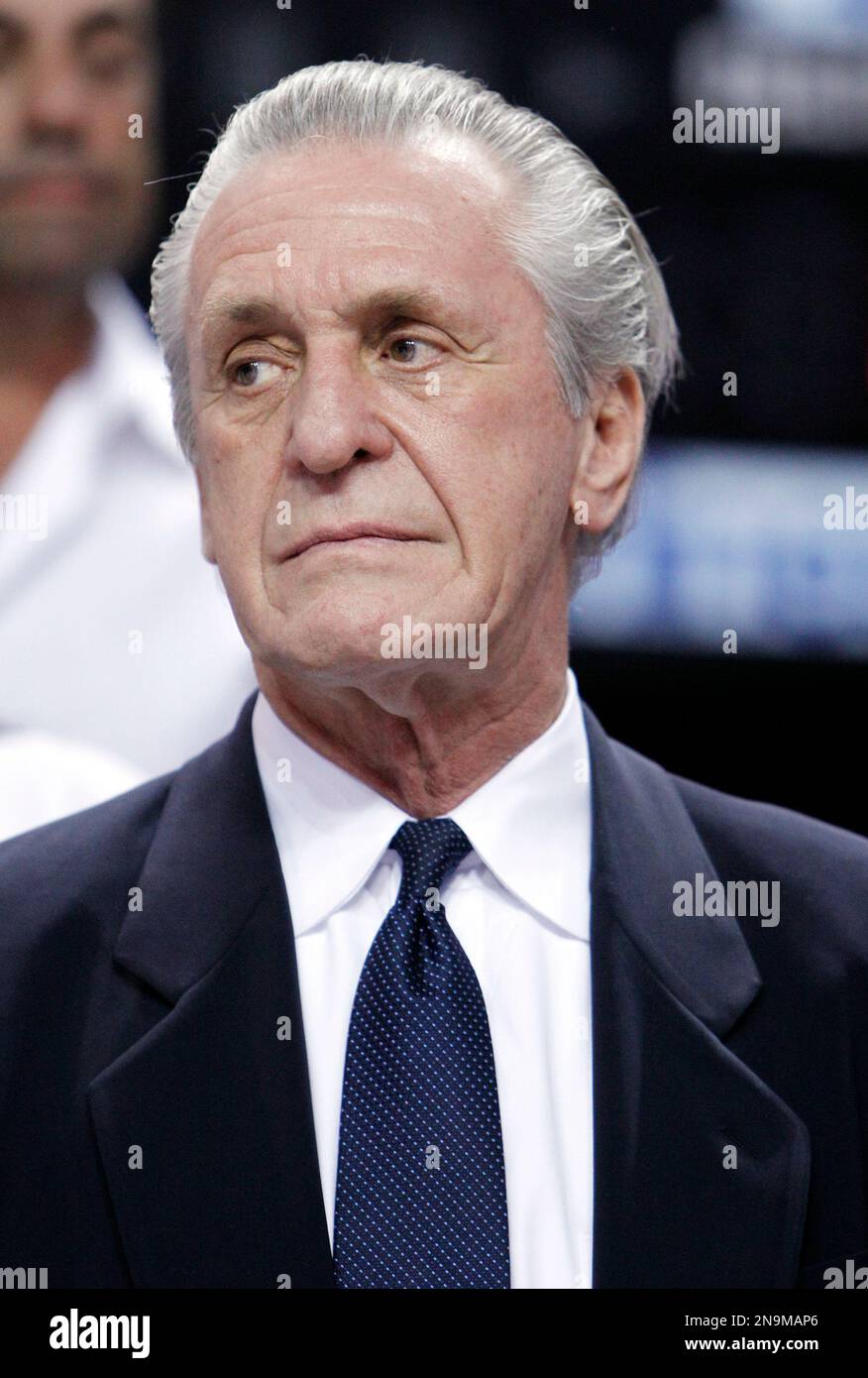 Miami Heat President Pat Riley during the first half of Game 7 of the ...