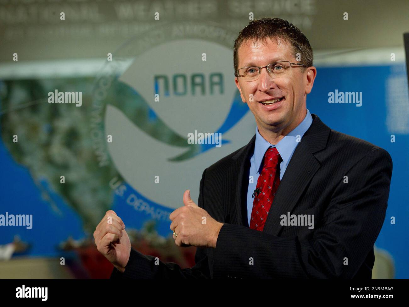 In this June 5, 2012 photo, Rick Knabb discusses his role as the new ...