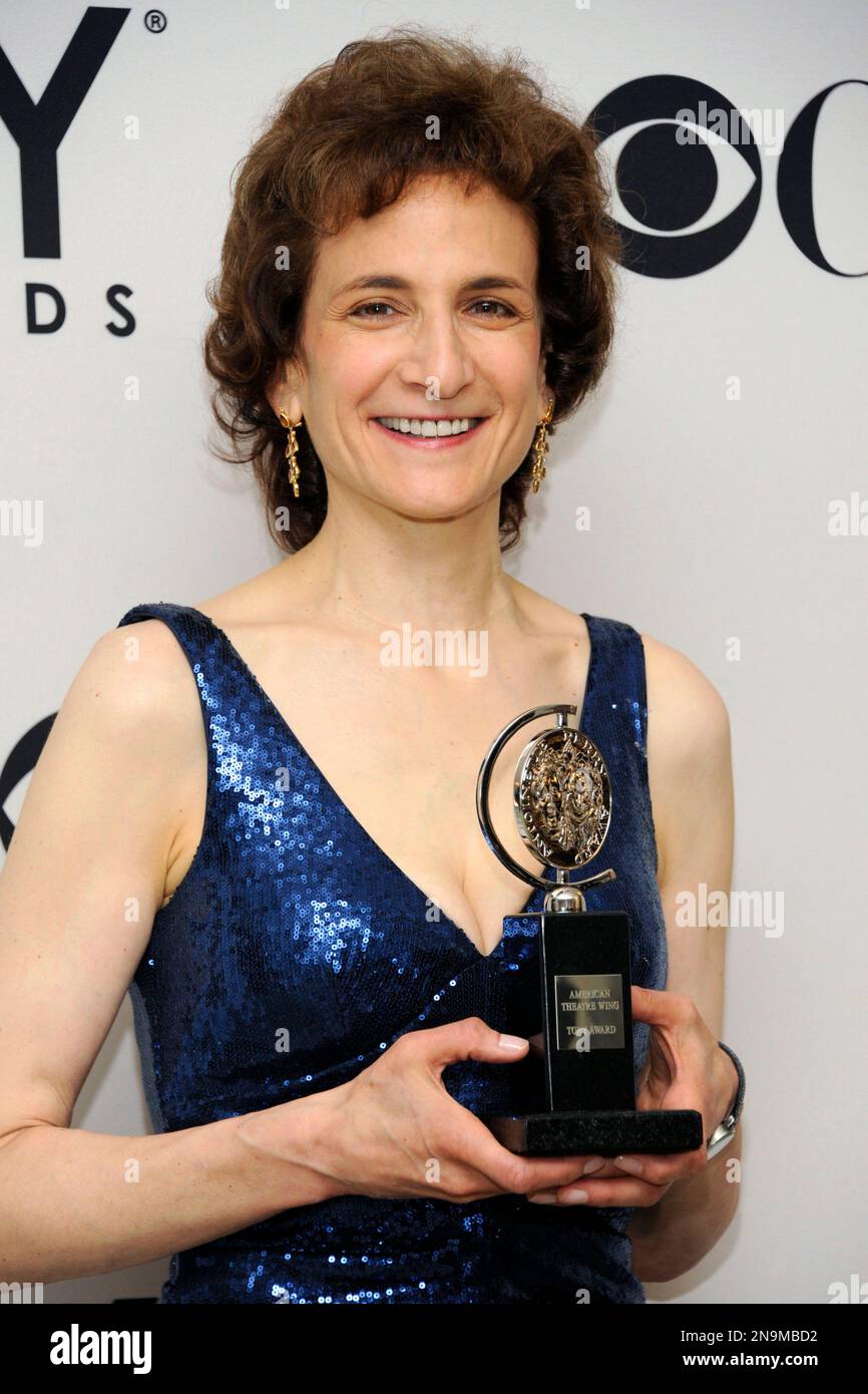 Natasha Katz poses with her Best Lighting of a Musical award in the ...