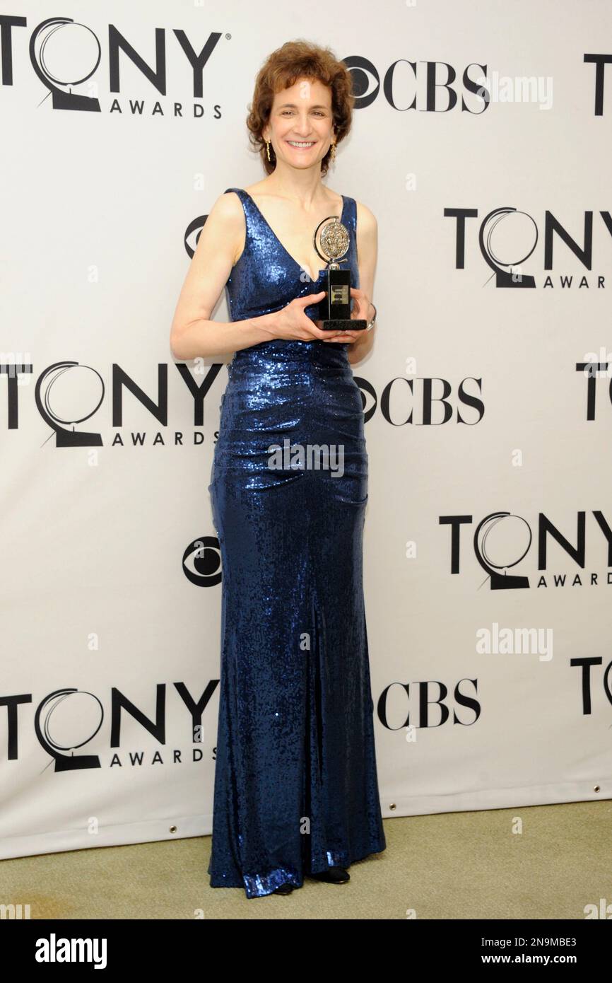 Natasha Katz poses with her Best Lighting of a Musical award in the ...
