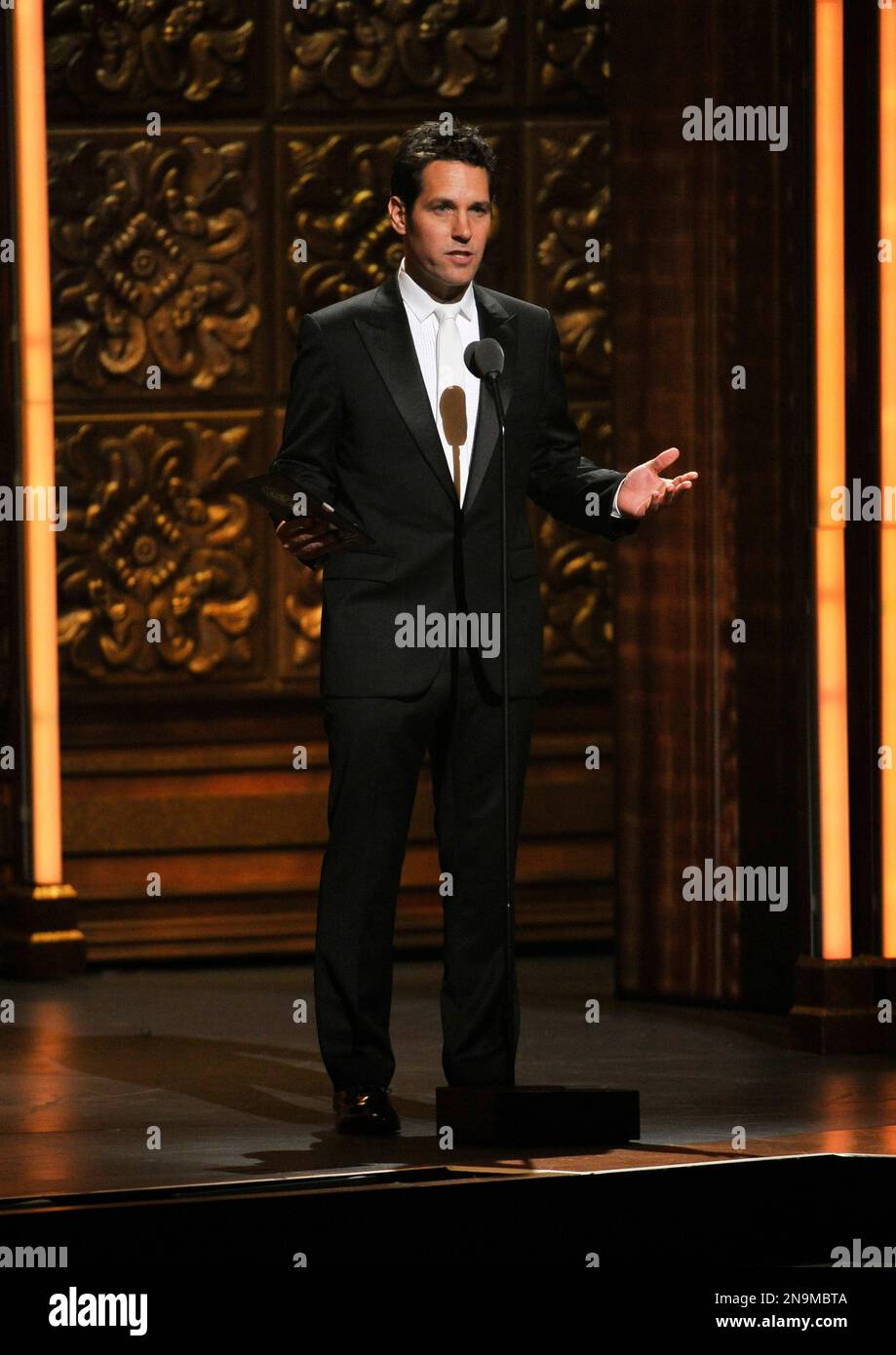 Paul Rudd appears onstage at the 66th Annual Tony Awards on Sunday June ...