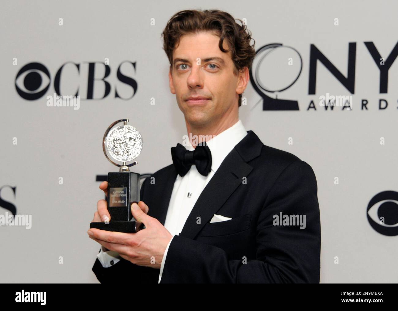 Christian Borle poses backstage with his award at the 66th Annual Tony ...