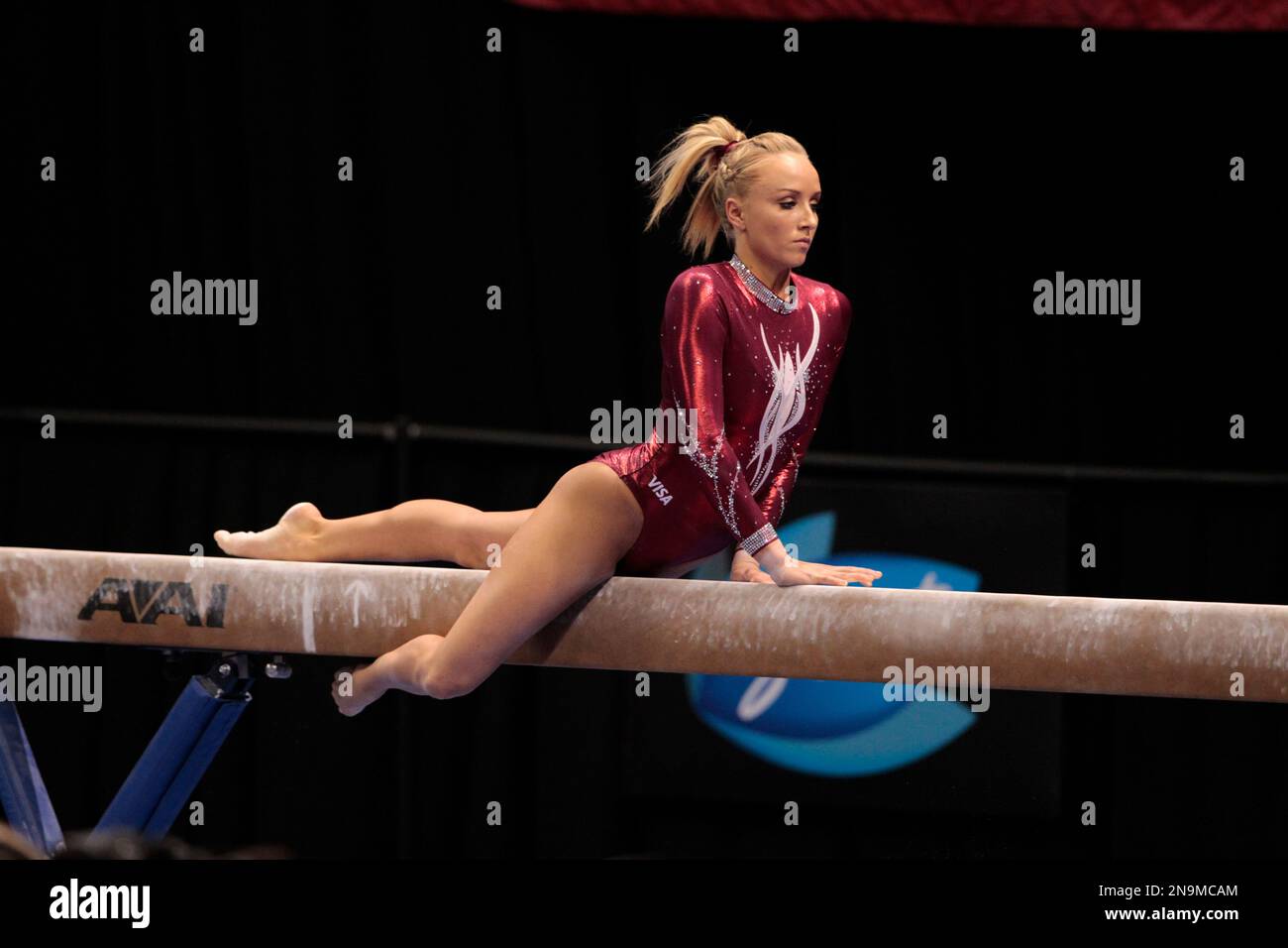 Nastia Liukin Gymnastics Beam
