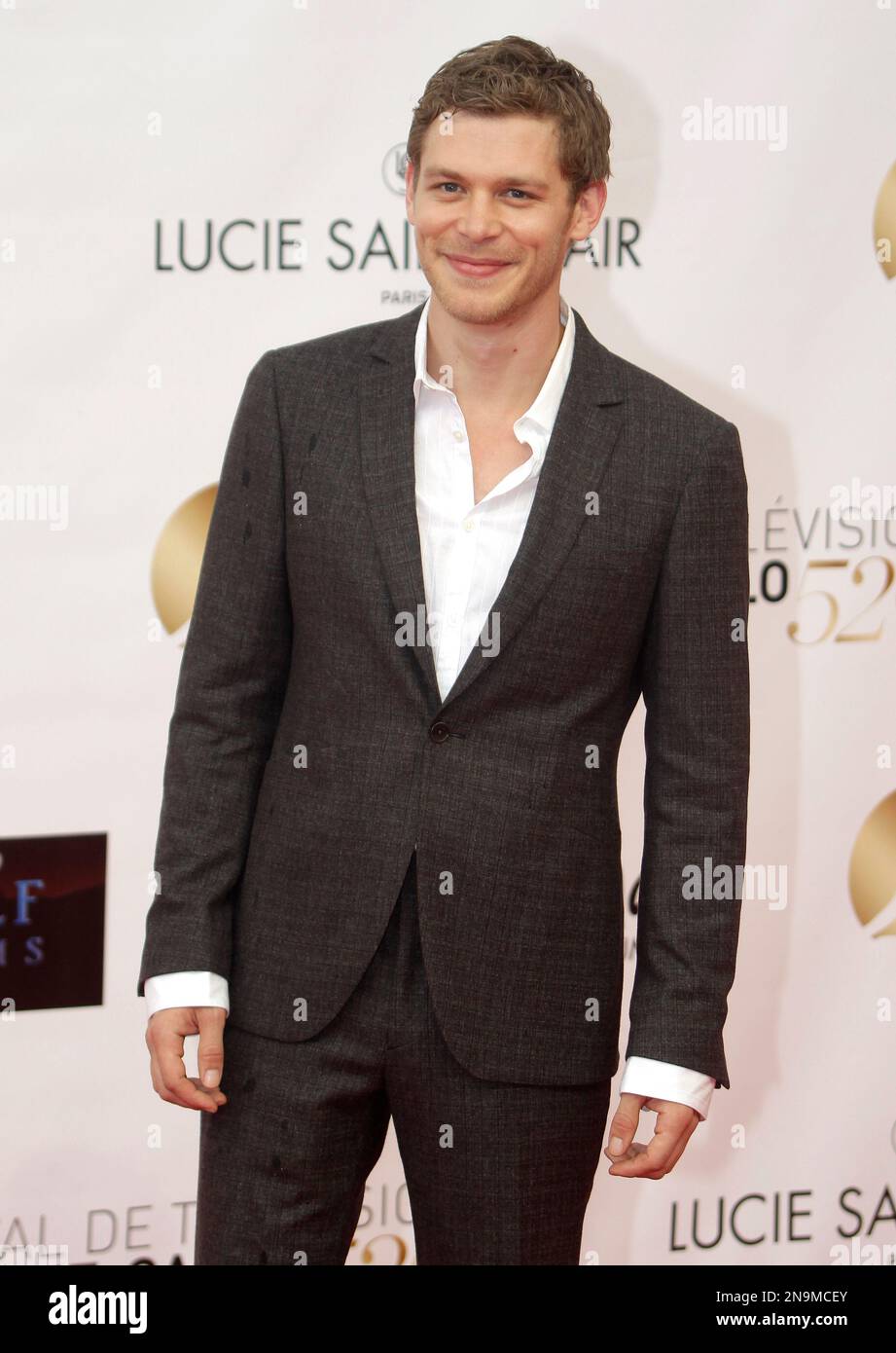 English actor Joseph Morgan poses during the opening ceremony of the ...