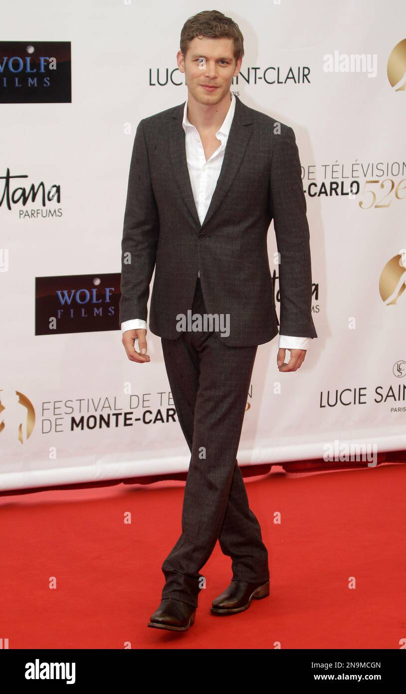 English actor Joseph Morgan poses during the opening ceremony of the ...