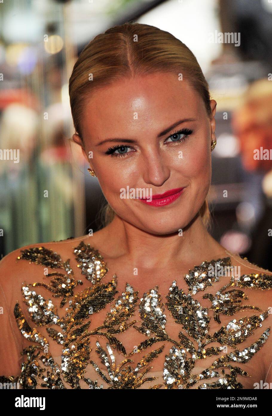 Malin Ackerman arrives at the Rock of Ages European Premiere at Odeon ...