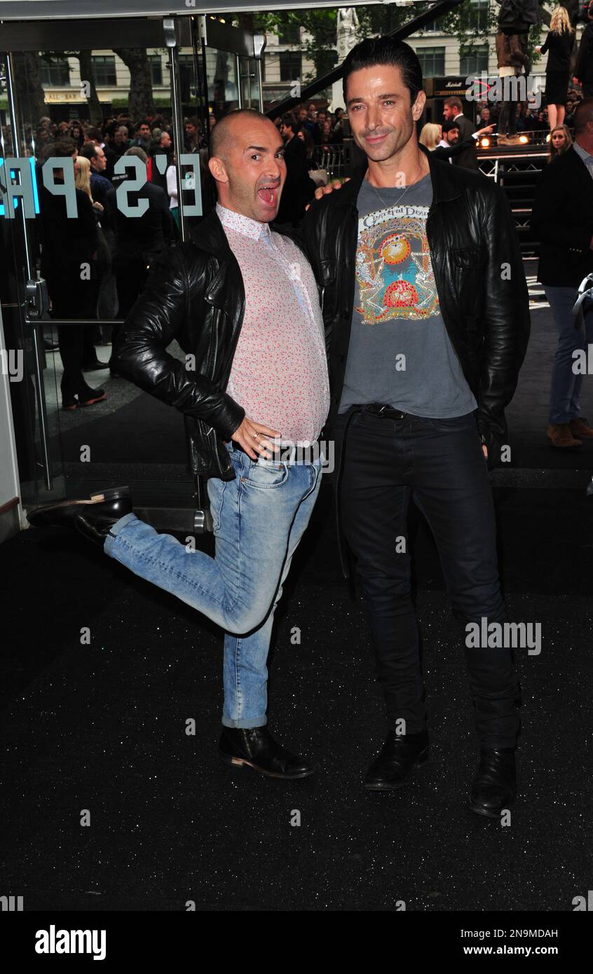 Louis Spence arrives at the Rock of Ages European Premiere at Odeon ...
