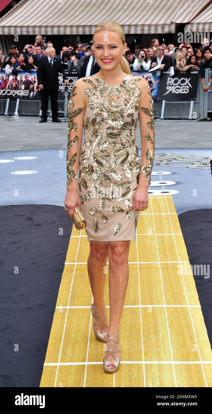 Malin Akerman arrives at the Rock of Ages European Premiere at Odeon ...