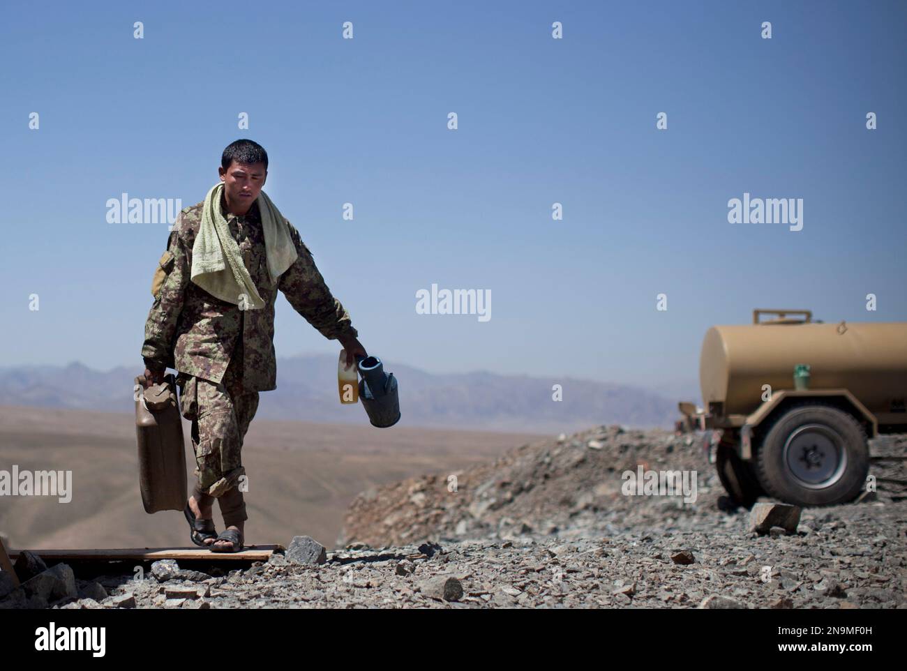 In this Tuesday, May 22, 2012 photo, an Afghan National Army soldier ...