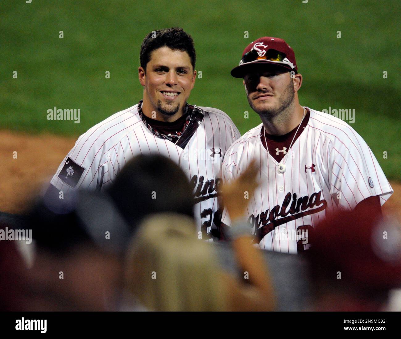 South Carolina's pitchers Michael Roth and Matt Price pose for a photo ...