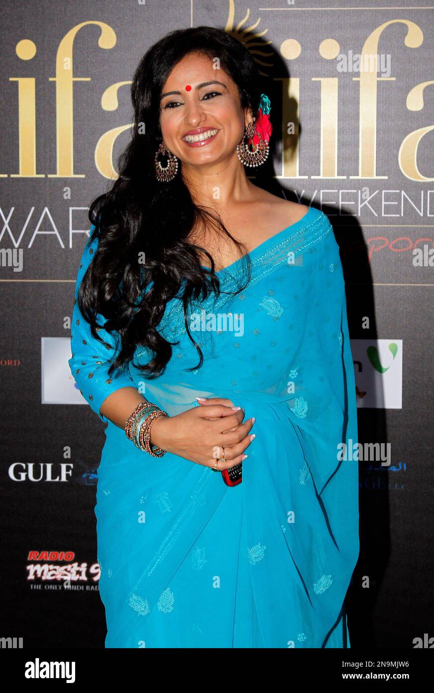 Bollywood actress Divya Dutta arrives on the "green carpet" for the ...