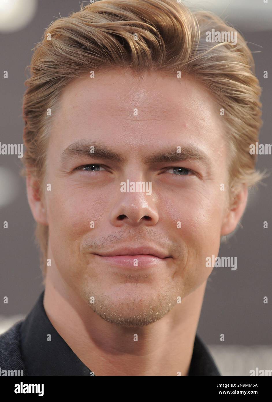 Derek Hough arrives at the "Rock of Ages" premiere at Grauman's Chinese ...