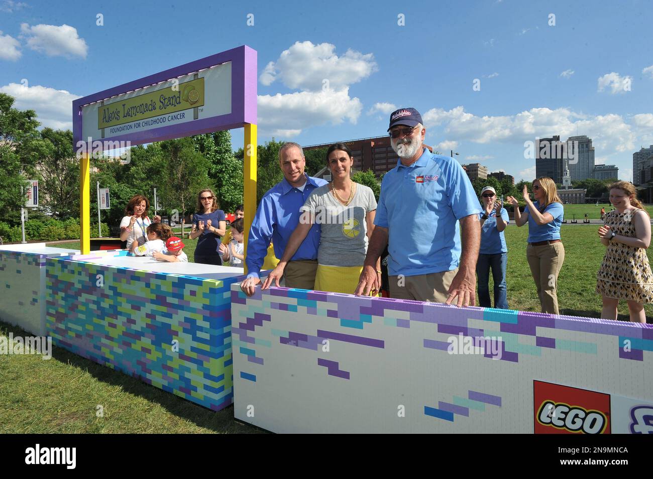 Alex’s Lemonade Stand Foundation's Liz and Jay Scott along with LEGO ...