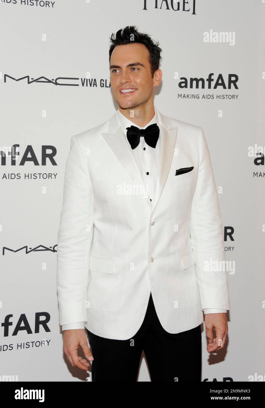 Actor Cheyenne Jackson arrives at the amfAR Inspiration gala at the New ...