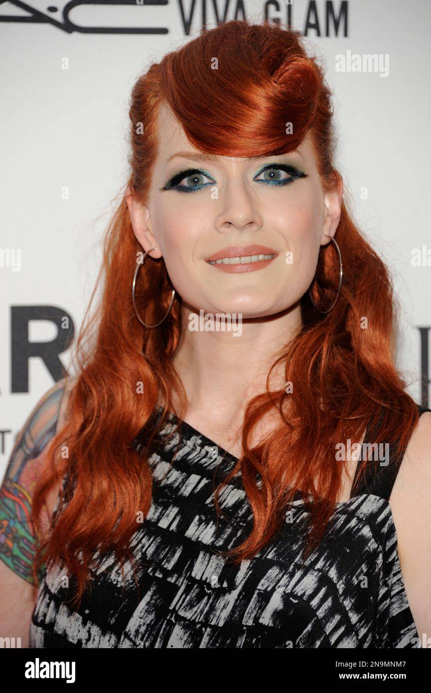 Singer Ana Matronic from the Scissor Sisters arrives at the amfAR ...